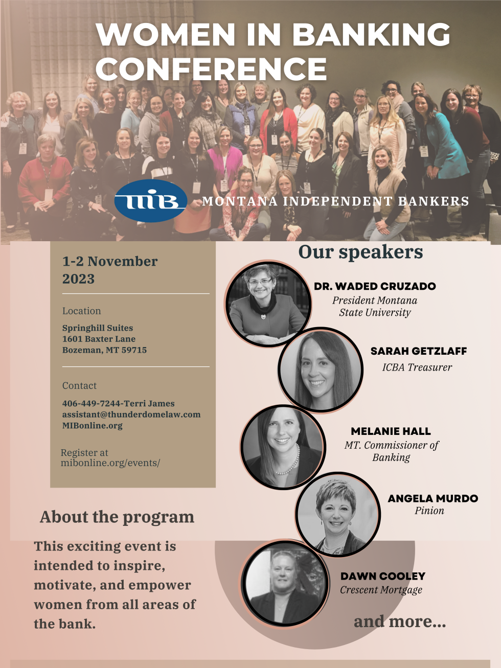 Women In Banking Conference Registration and Sponsorship - The Montana ...